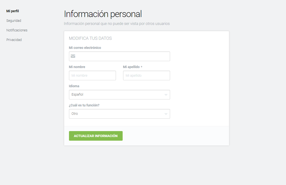 ¿Cómo puedo actualizar la información de mi perfil? – Calaméo Help Center